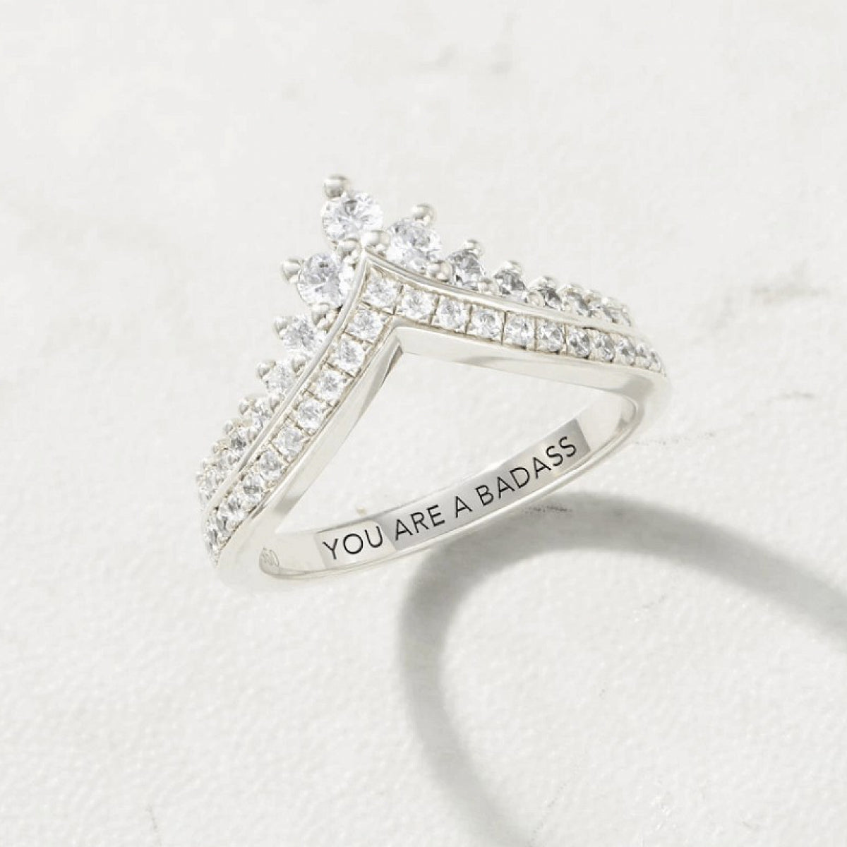 To My Bestie Crown Ring "Remember How Badass You Are and Straighten ...