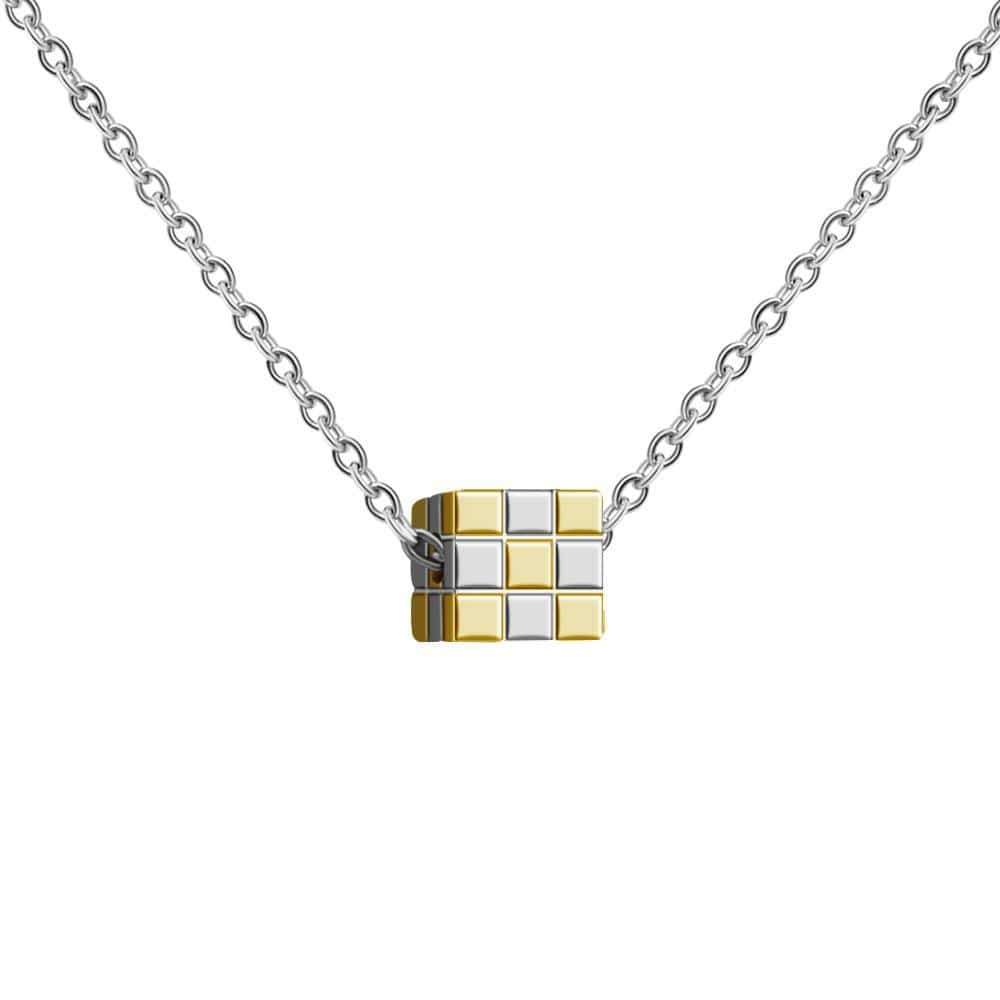 Three-dimensional Rubik's Cube Pendant – Melody Necklace